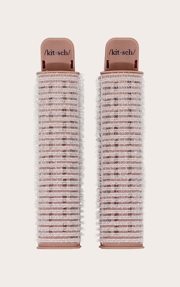 Kitsch Recycled Plastic Volumising Hair Rollers 2 Piece Set Terracotta ...