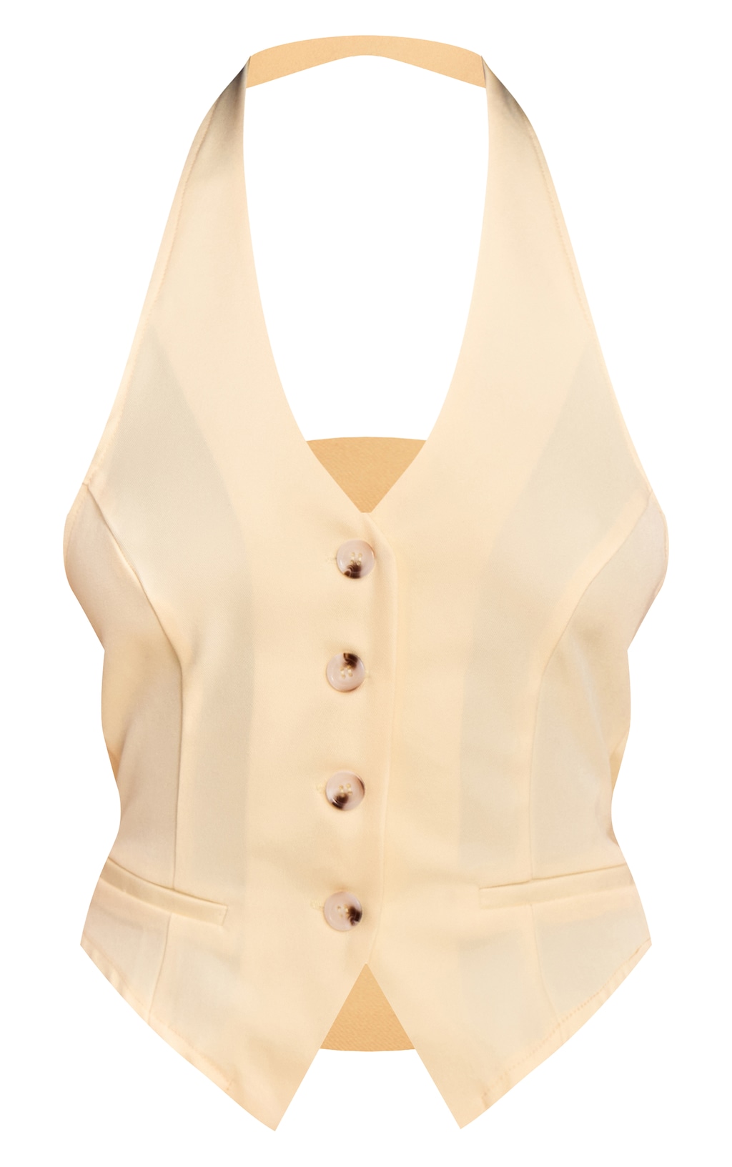 Butter Yellow Tailored Backless Waistcoat | Co-ords | PLT