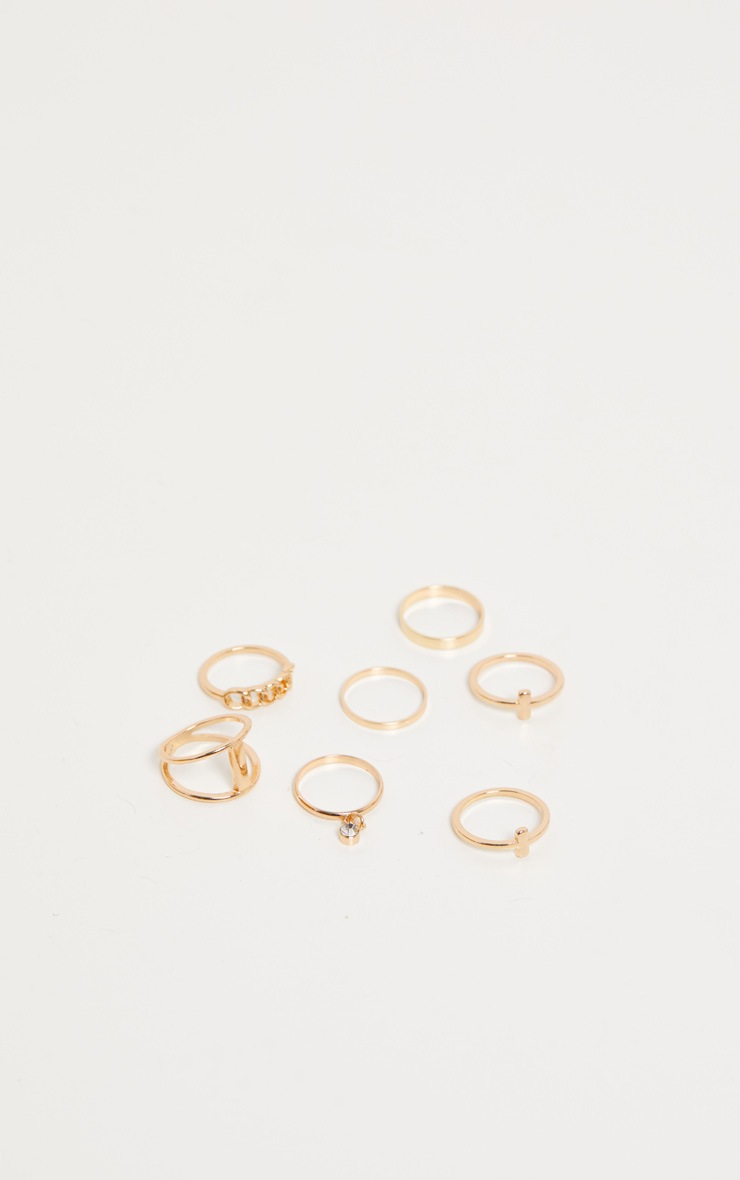 Gold Multi Pack Rings | Accessories | PrettyLittleThing USA