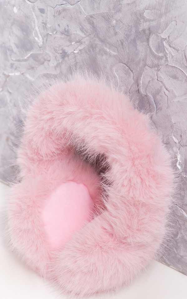 Pink Fluffy Ear Muffs | Accessories | PLT USA