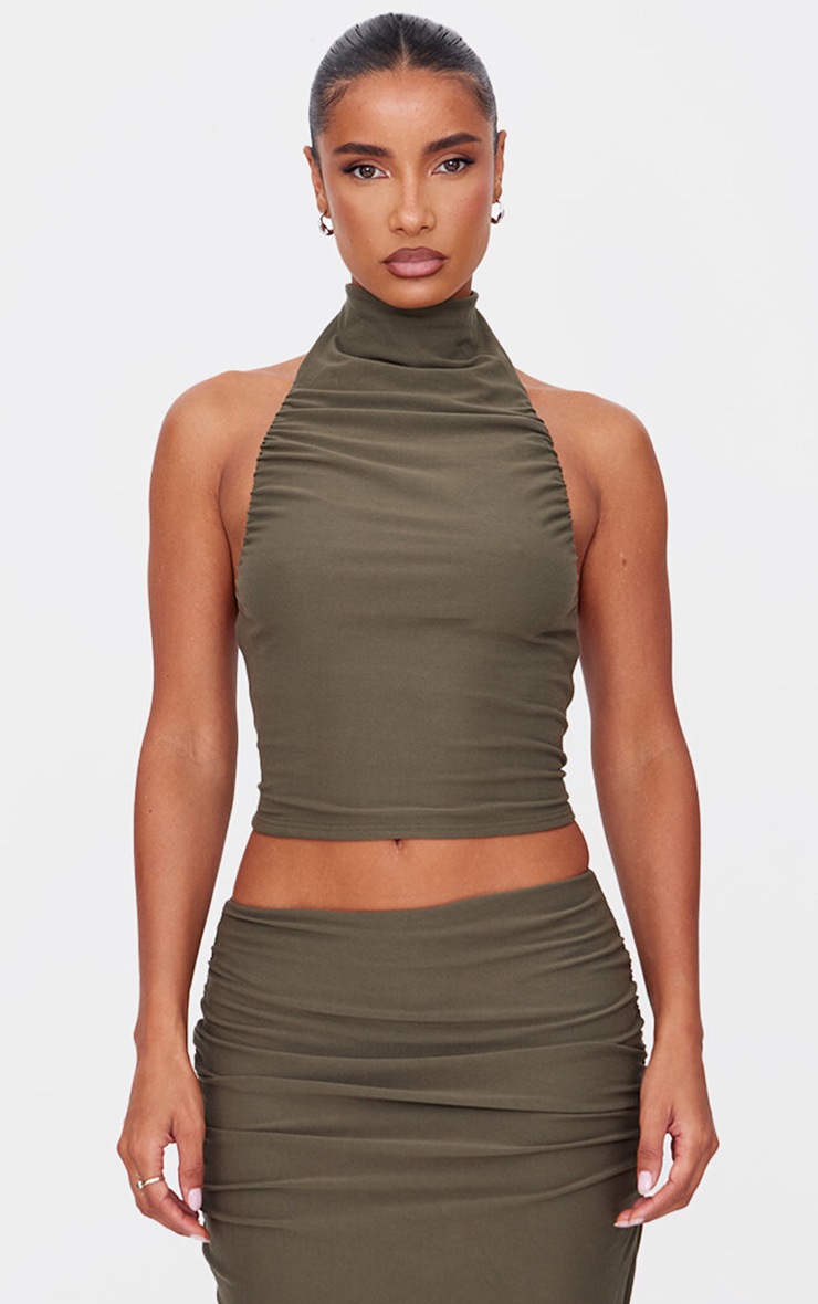 Women's Green Tops | Green Crop Tops | PrettyLittleThing