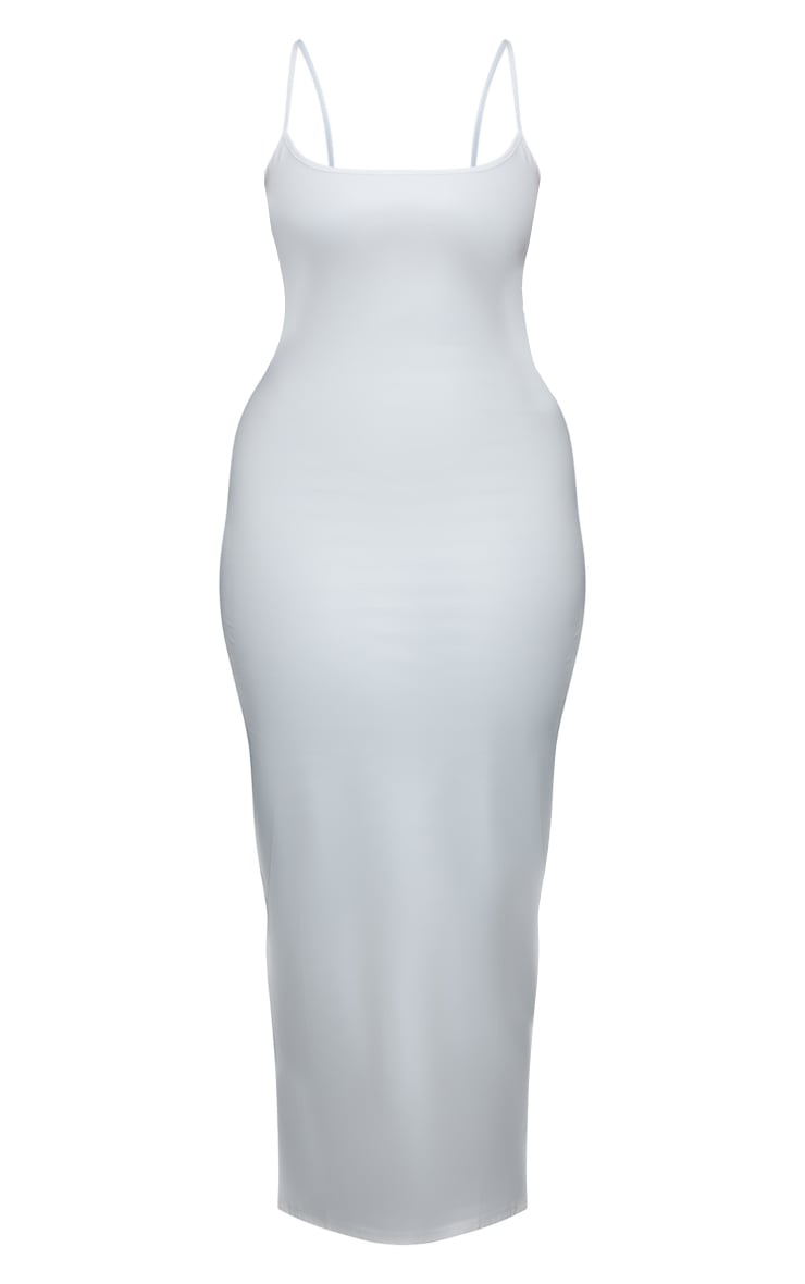 Shape Cream Pu Strappy Midaxi Dress | Shape | PrettyLittleThing USA