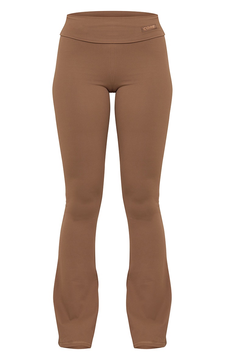 Tall Mocha Core Collection Tab Snatched Sculpt Foldover Pants | Tall ...