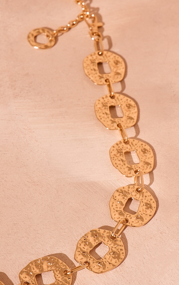 Gold Molten Chain Disc Belt | Accessories | PLT