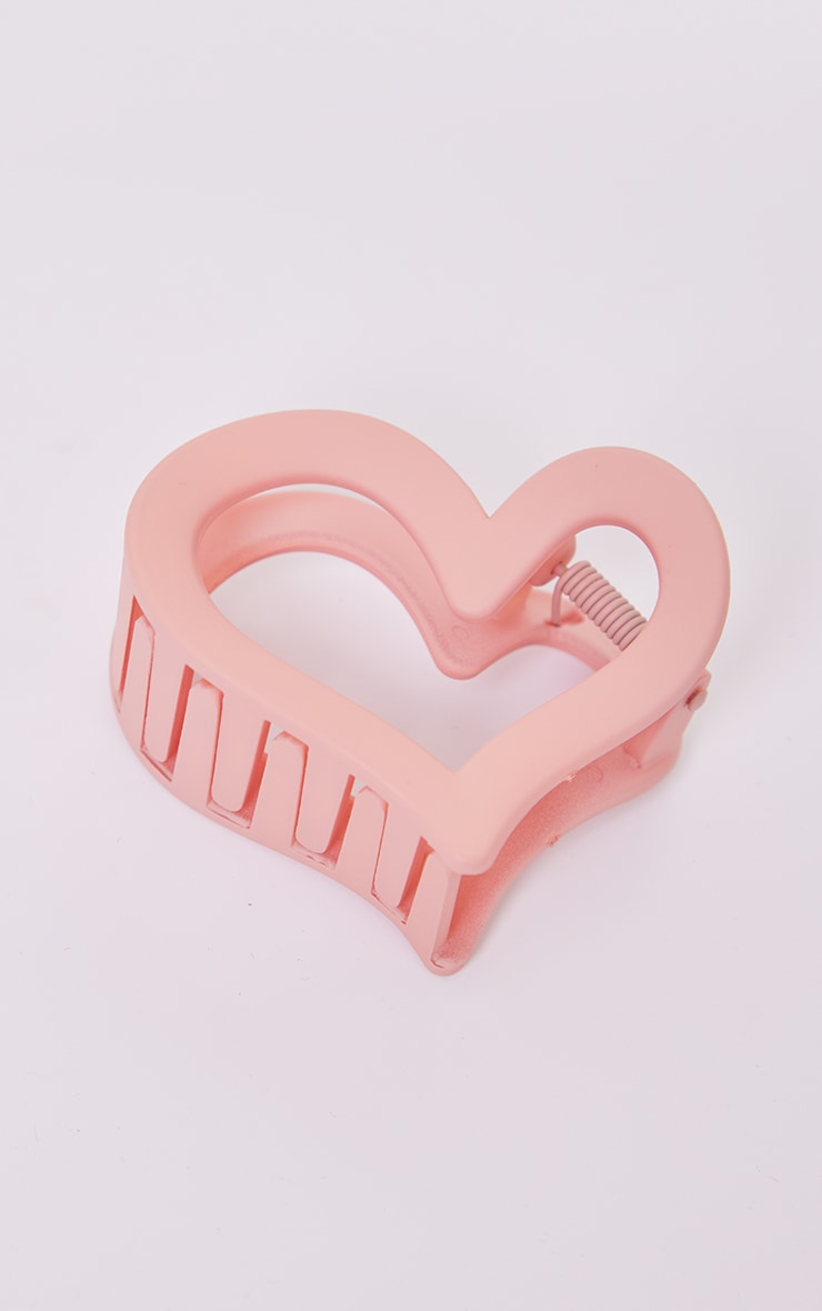 Pink Heart Hair Claw | Accessories | PrettyLittleThing