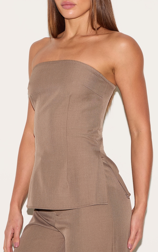 Tall Mushroom Mid Rise Tailored Wide Leg Pants | Tall ...