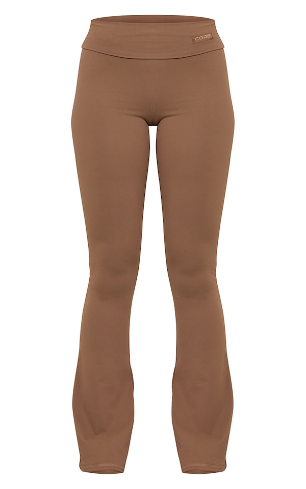 Tall Mocha Core Collection Tab Contour Sculpt Foldover Pants | Tall | PLT