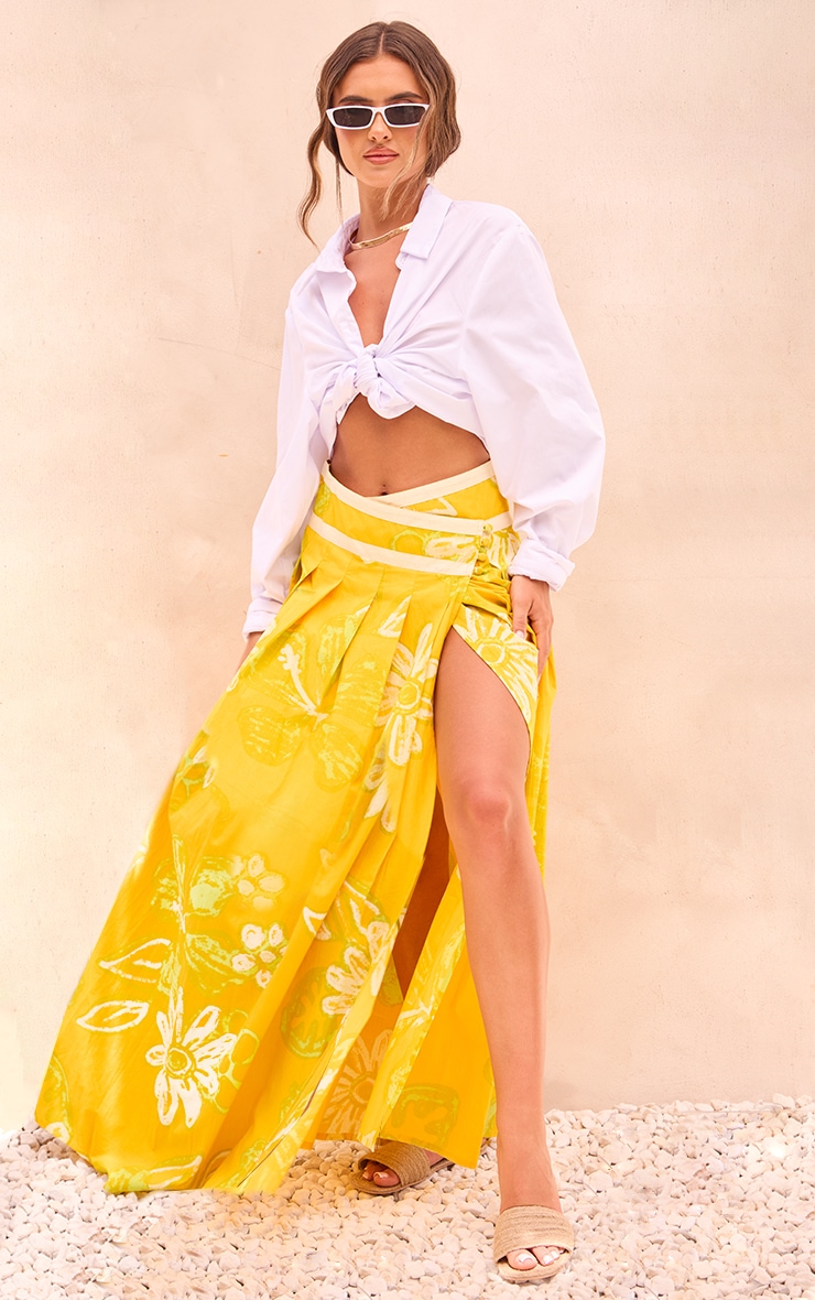 Side Split Skirts | Split Midi Skirts | PrettyLittleThing