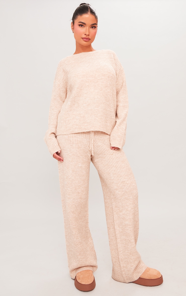 Petite Oatmeal Knit Oversized Sweater | Petite | PLT USA