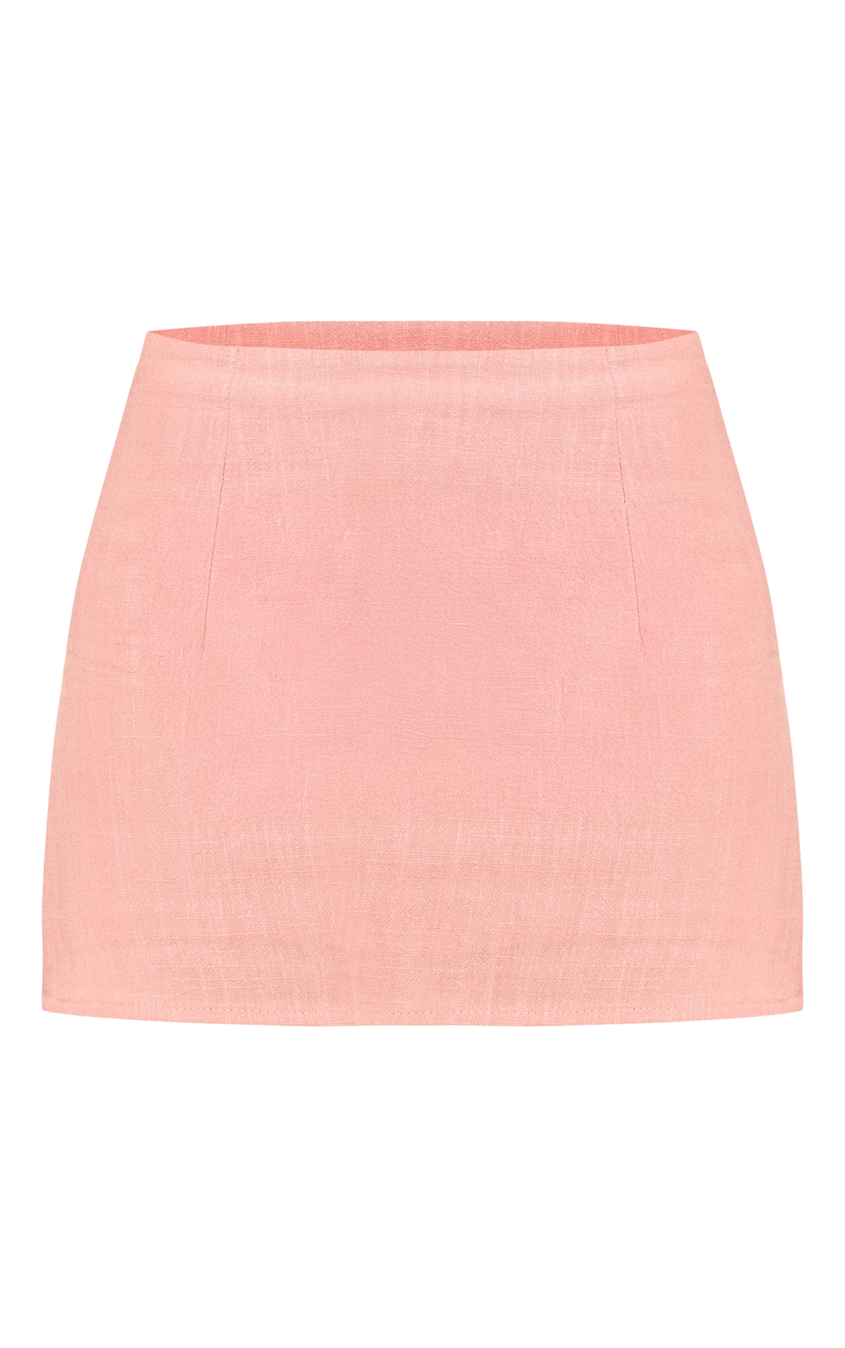 Peach Linen Look Mini Skirt | Bottoms | PrettyLittleThing USA