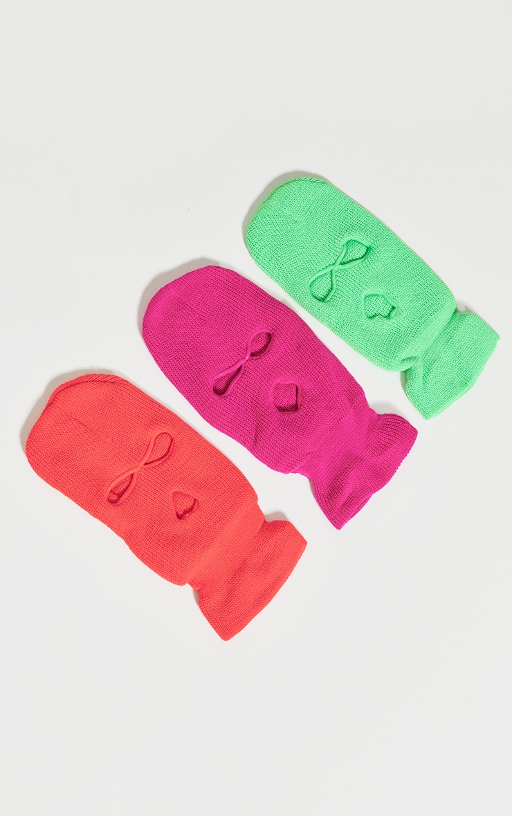 Multi Neon Balaclava 3 Pack | Accessories | PrettyLittleThing AUS