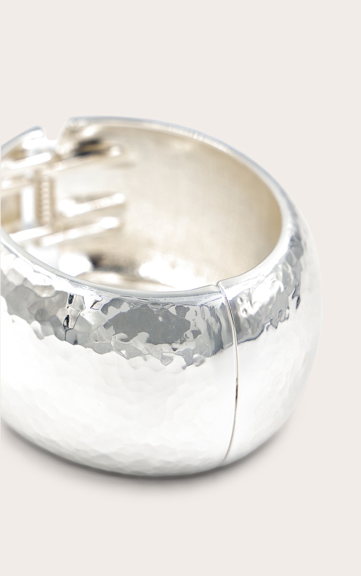Silver Hammered Textured Cuff | Accessories | PLT