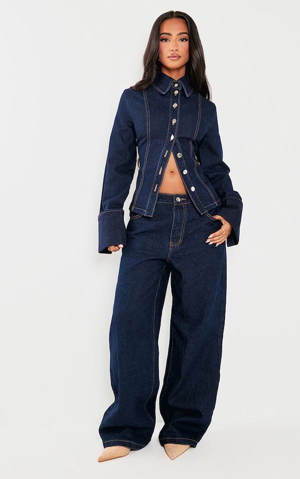 Denim Two Piece Sets | PrettyLittleThing AUS