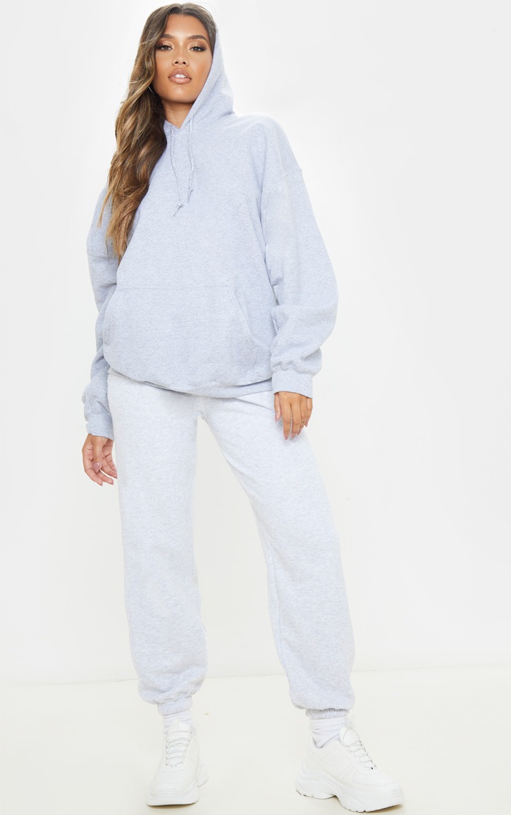 Grey Marl Ultimate Oversized Hoodie | Athleisure | PrettyLittleThing USA