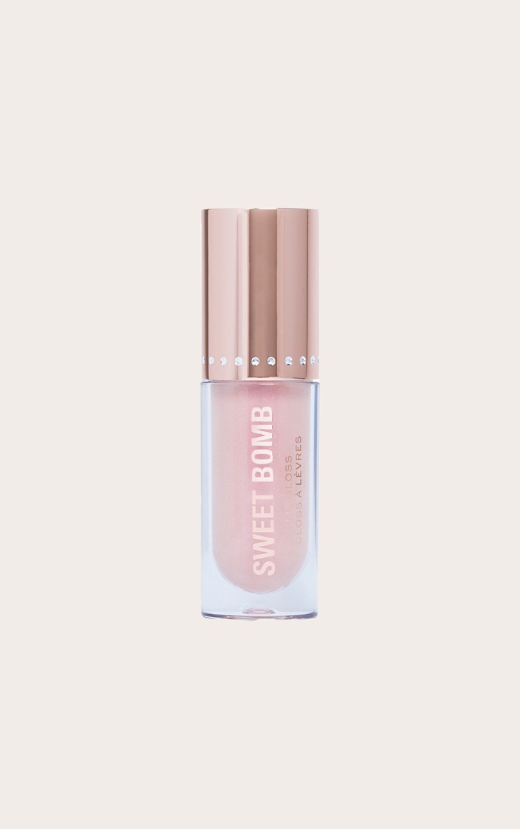 Makeup Revolution Sweet Bomb Lip Gloss Vanilla Ice White Holo | Beauty ...