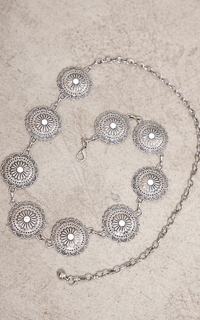 Silver Metal Disc Chain Belt | Accessories | PLT