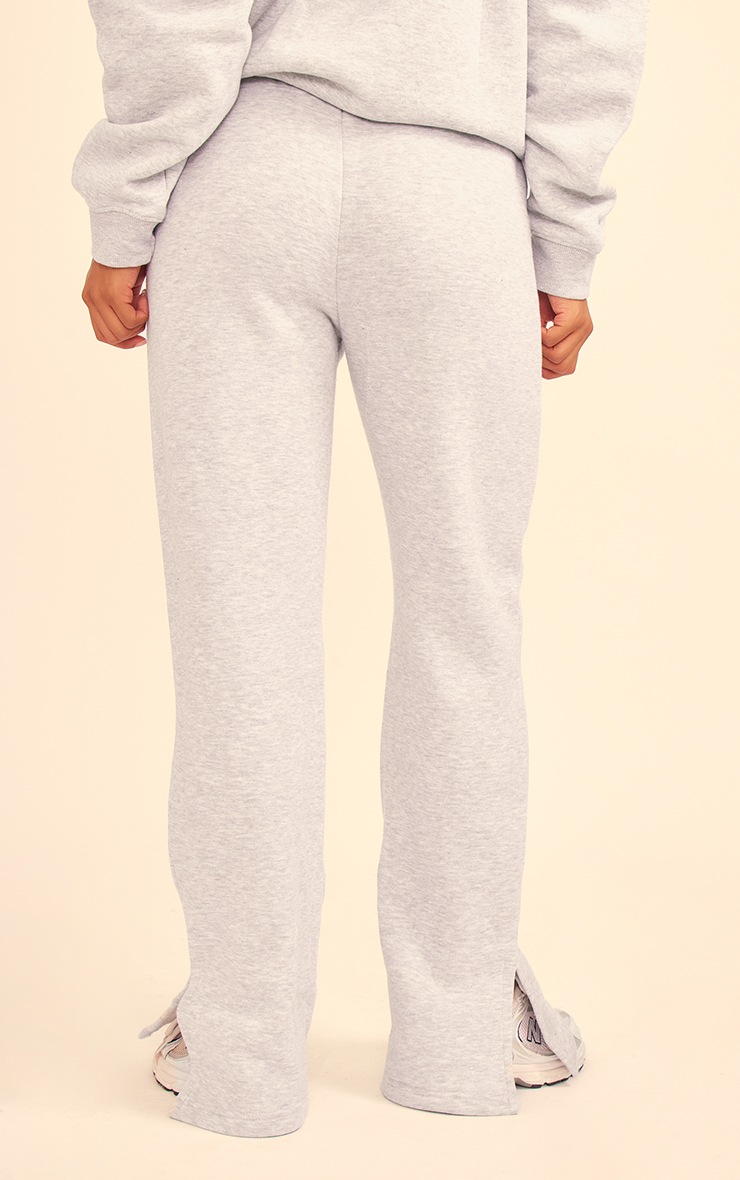 Ash Grey Flared Split Hem Sweatpants | Sweat | PrettyLittleThing USA