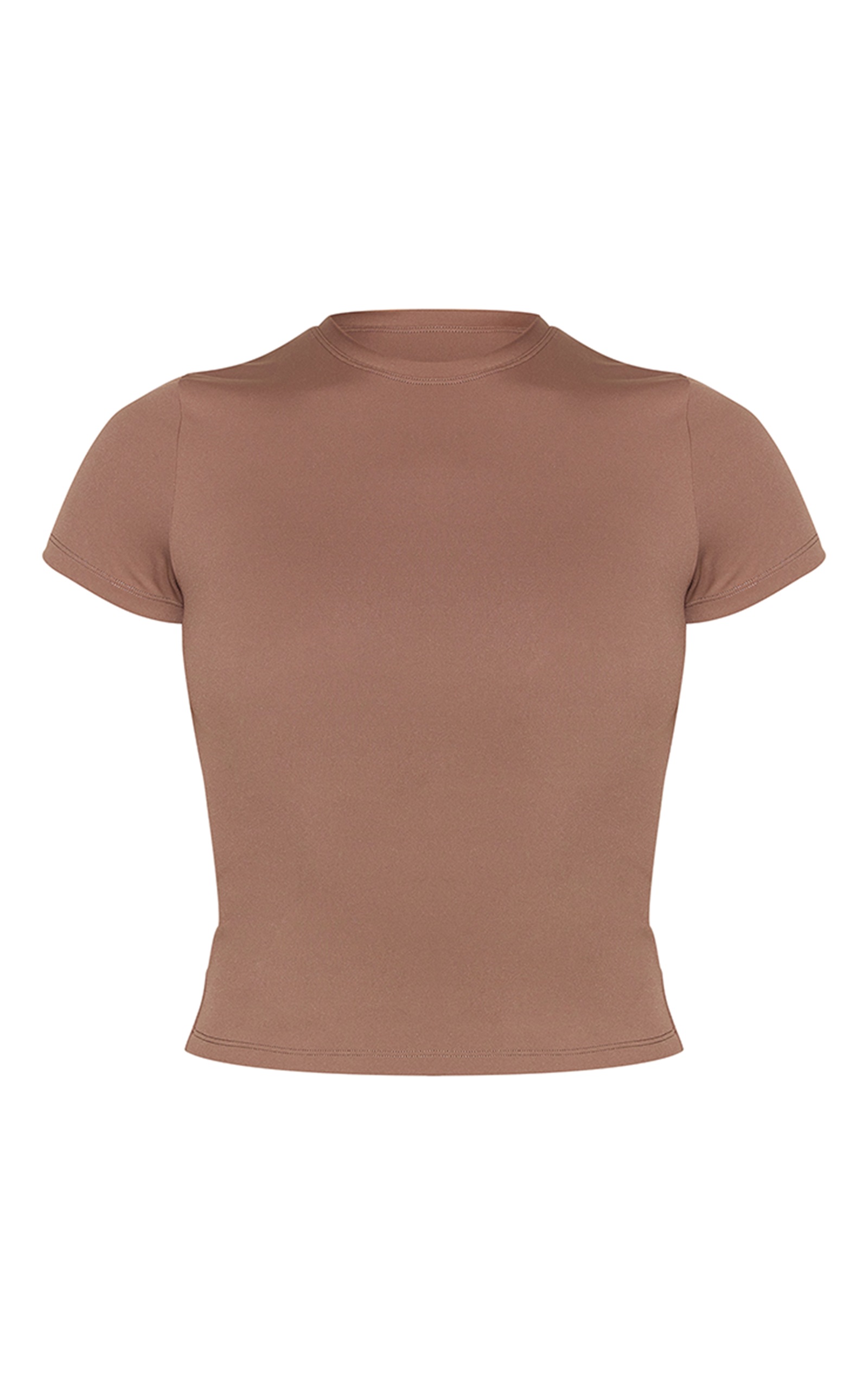 Petite Mushroom Sculpt Longline Gym Top | Petite | PrettyLittleThing USA