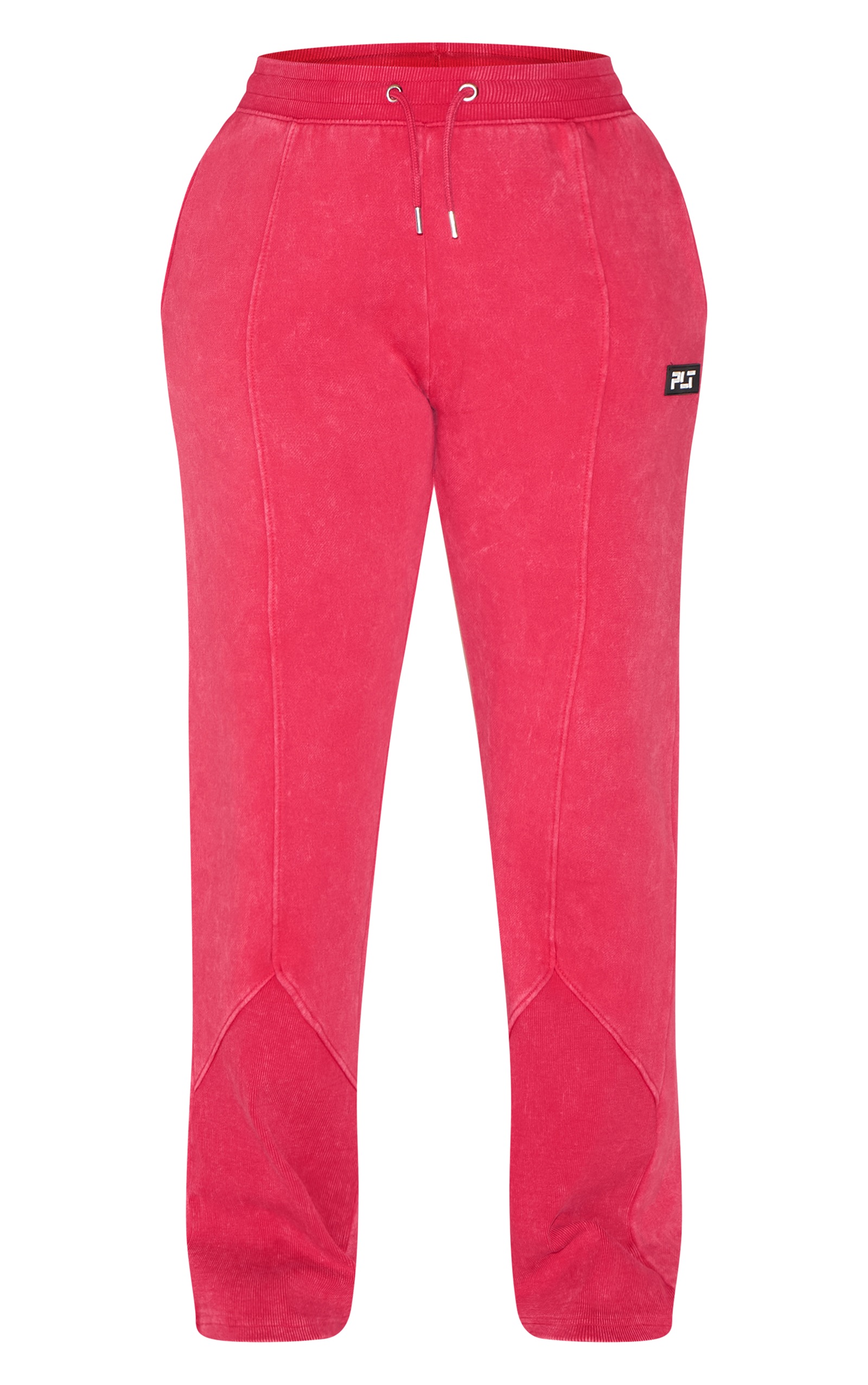 PLT Shape Washed Red Wide Leg Sweatpants | Shape | PLT USA