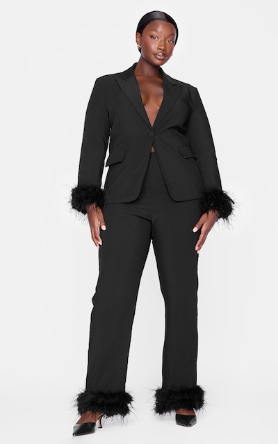 Feather top plus size | PrettyLittleThing