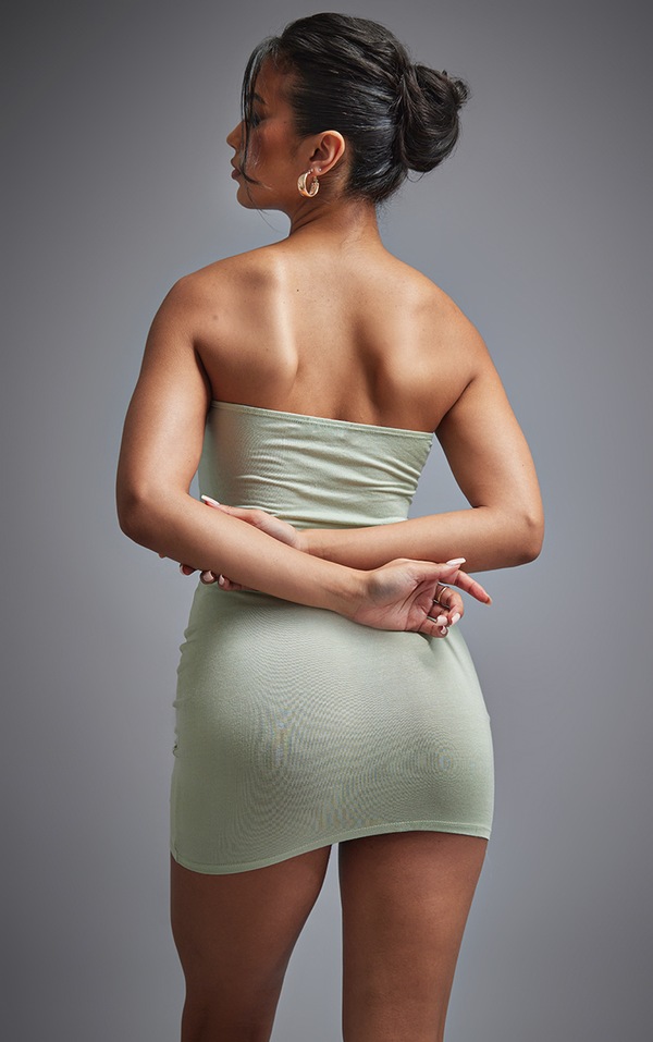 Sage Basic Bandeau Bodycon Dress | Dresses | PLT