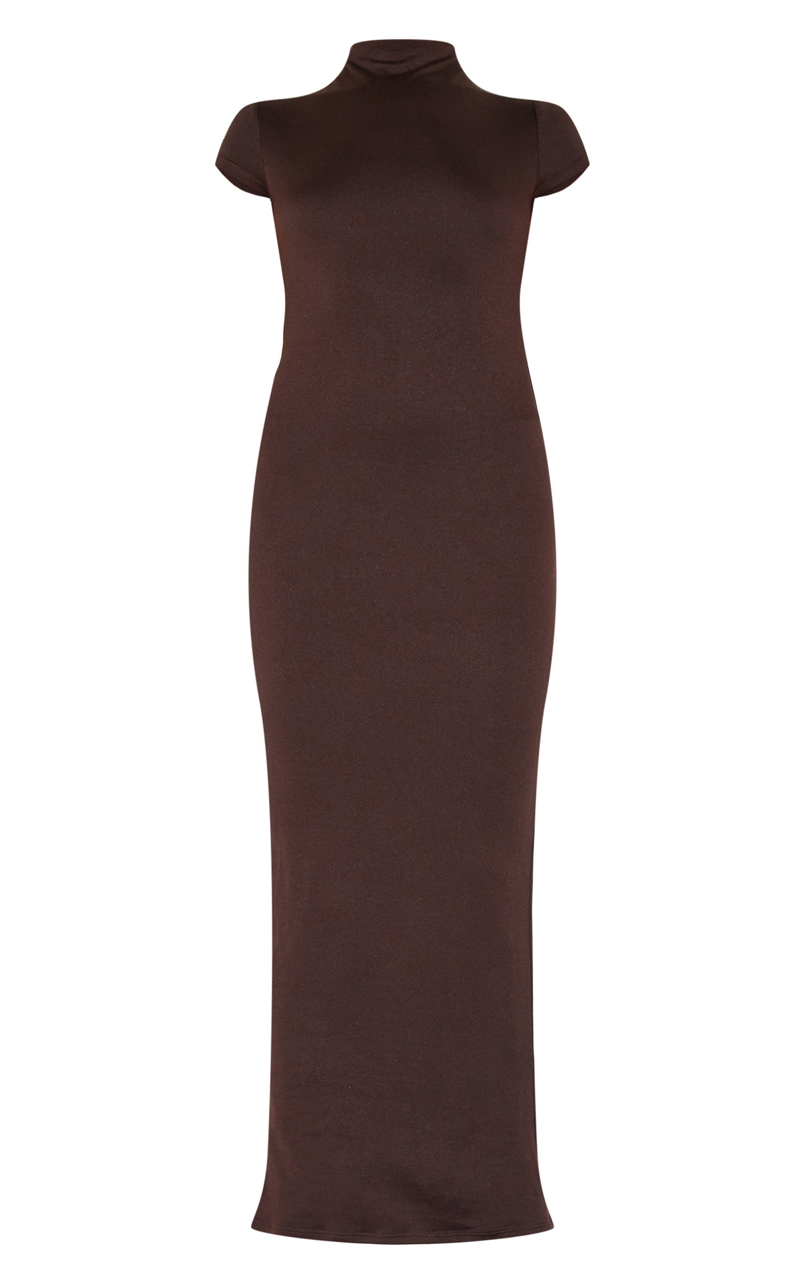 Chocolate Double Contour Boat Neck Maxi Dress | Dresses | PLT USA