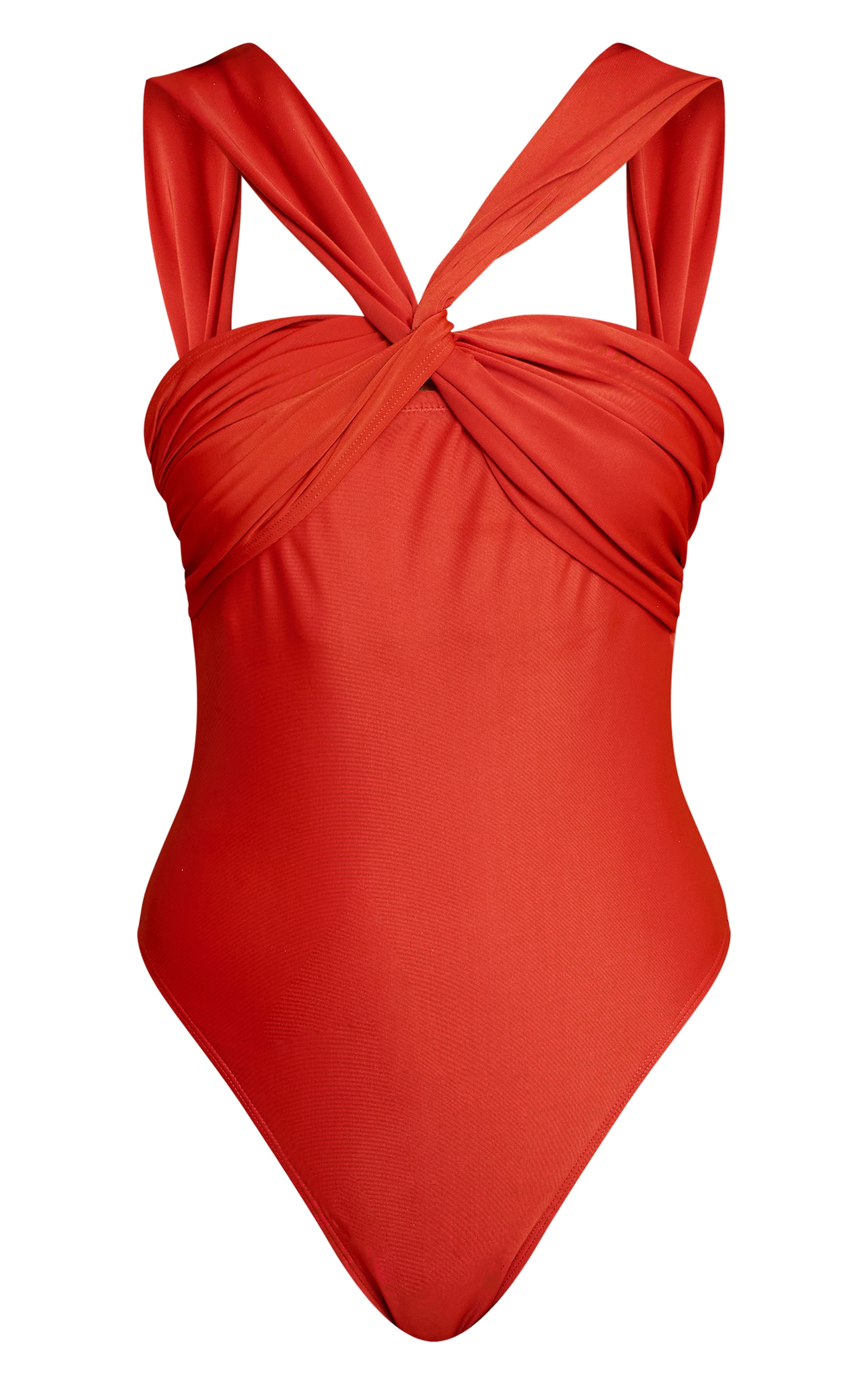 Rust Ruched Bust Swimsuit | Swimwear | PLT USA