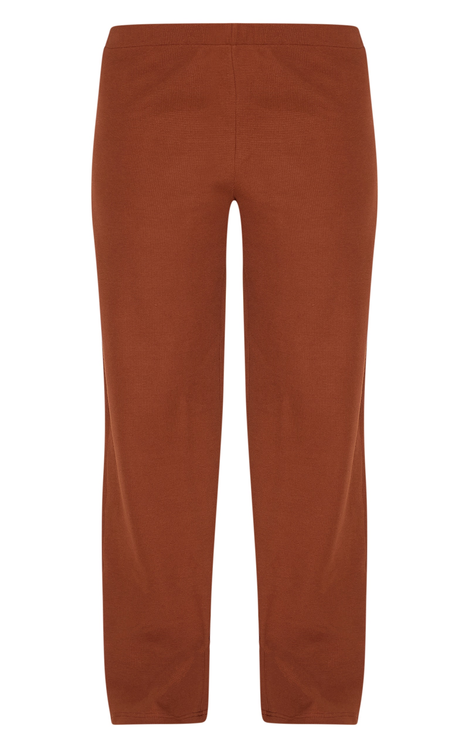 Plus Chocolate Mid Rise Wide Leg Waffle Pant | Plus Size ...
