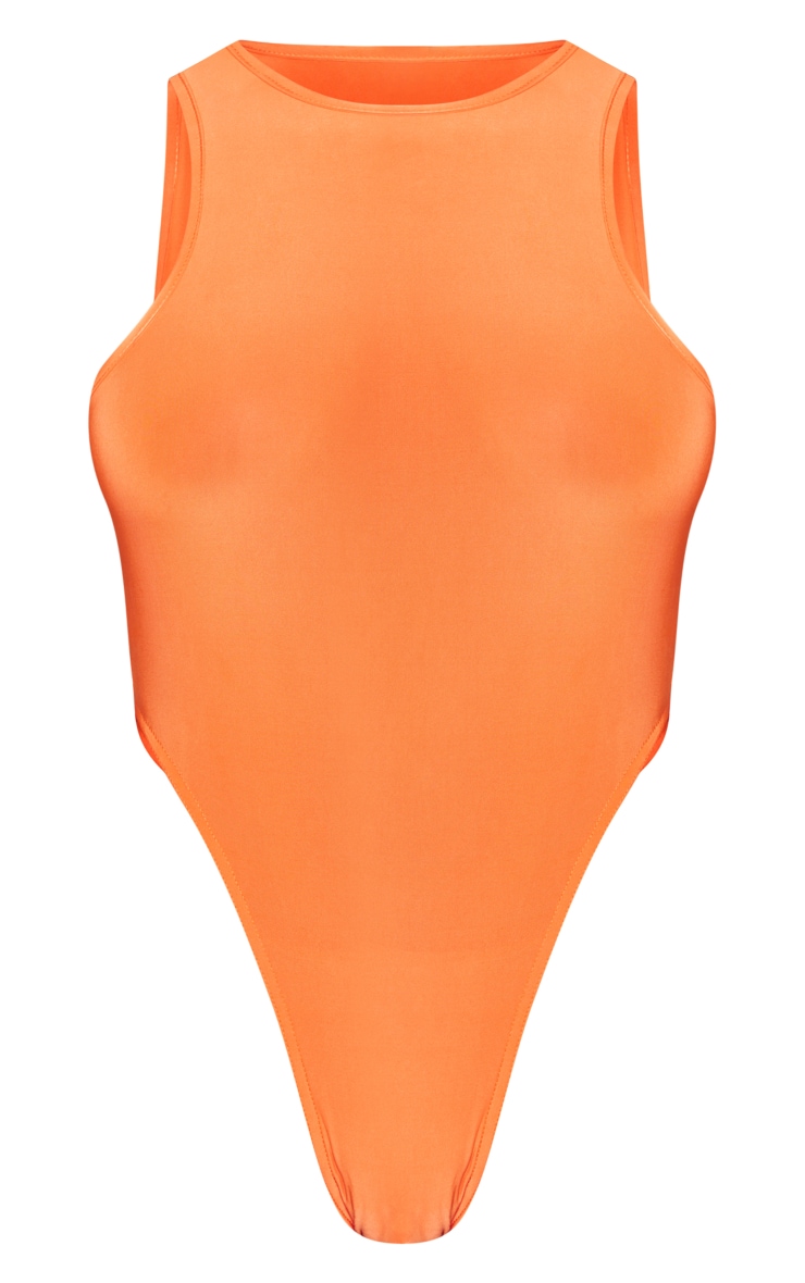 Shape Orange Racer Slinky High Leg Bodysuit | Shape | PLT