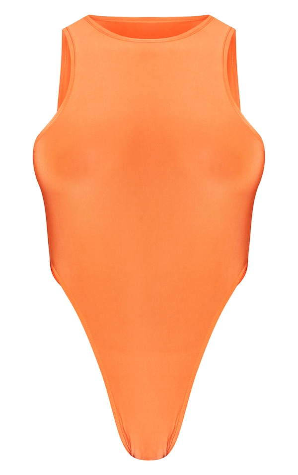 Shape Orange Racer Slinky High Leg Bodysuit | Shape | PLT