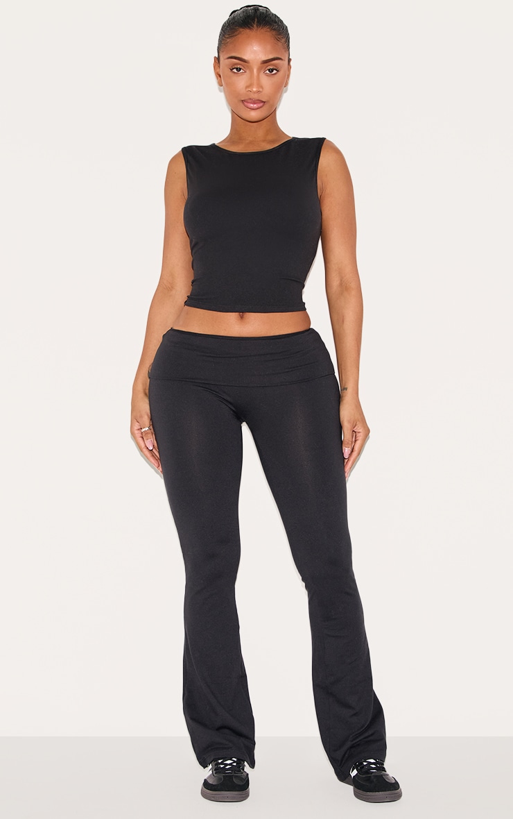 Shape Black Sculpted Longline Racer Top | Shape | PLT