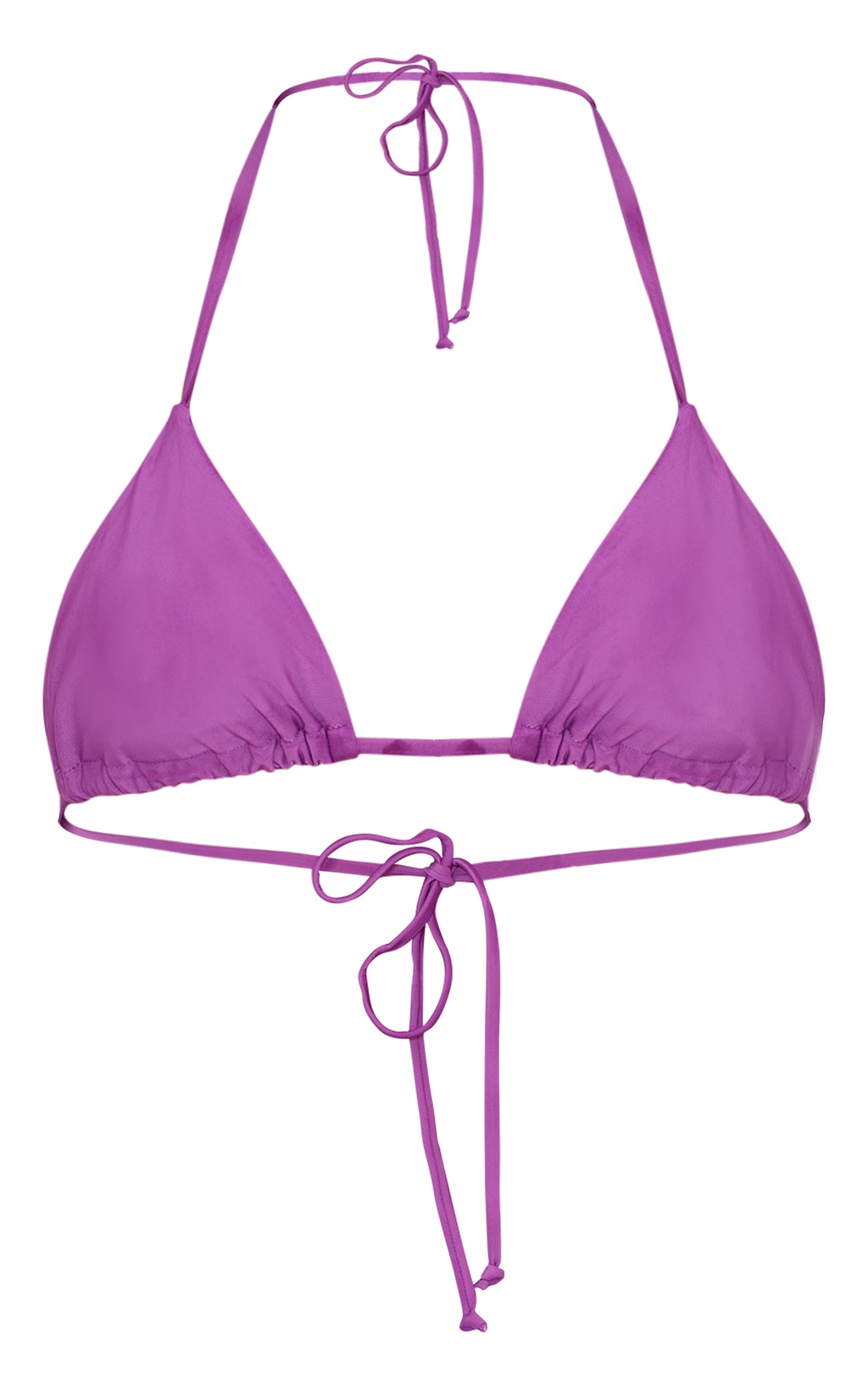 Purple Mix & Match Triangle Bikini Top | Swimwear | PrettyLittleThing