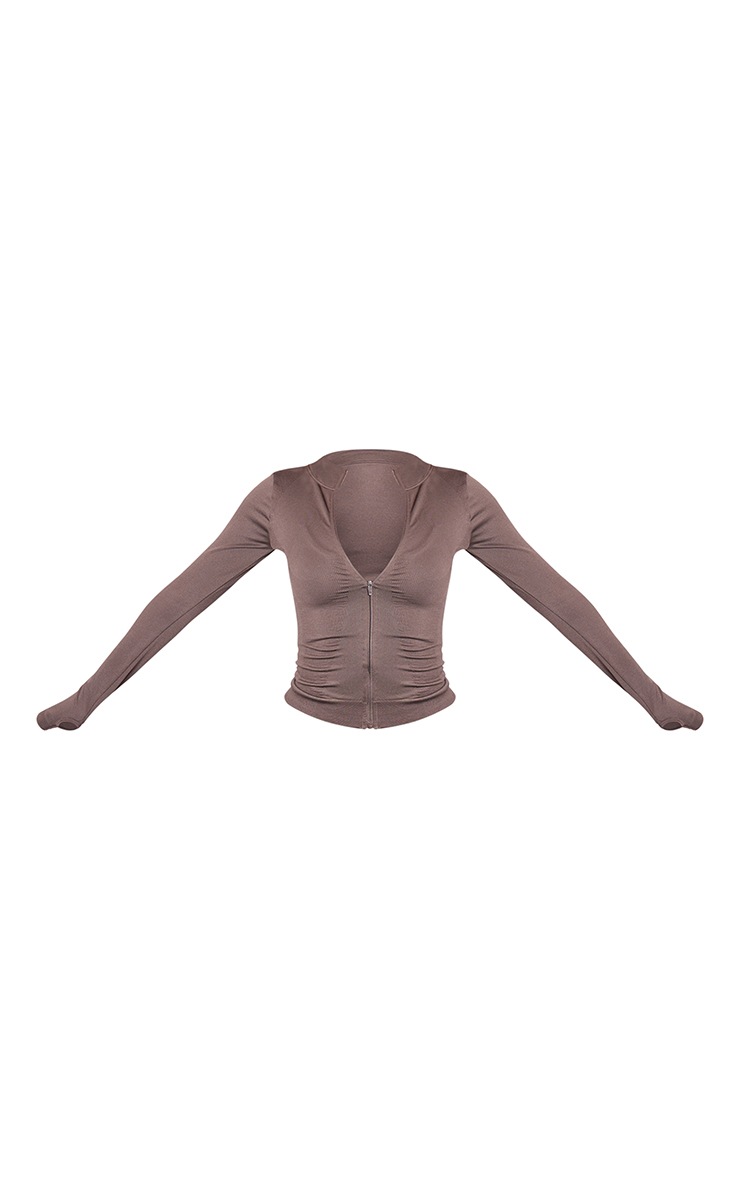 Espresso Seamless Jacket | Athleisure | PLT USA