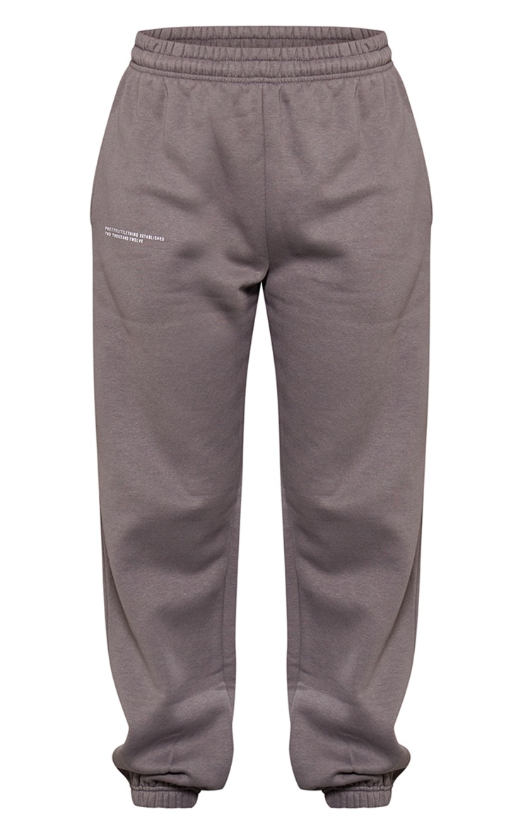 Plt Charcoal Grey Est 2012 Sweatpants | PrettyLittleThing USA