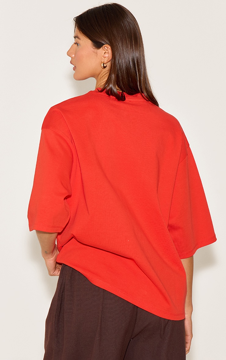 Red Oversized Boxy T Shirt | Tops | PLT