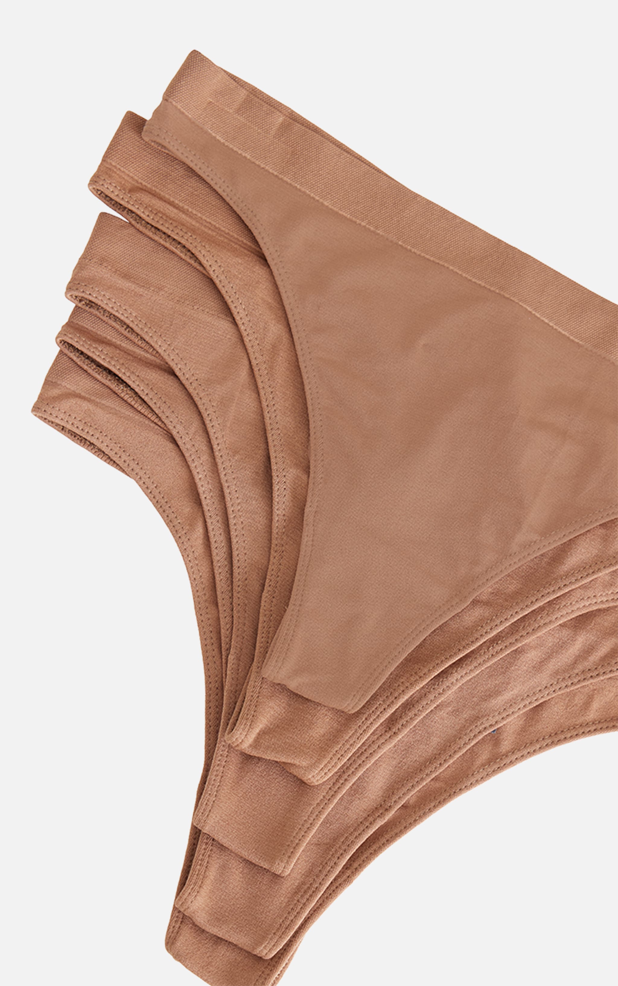 Lot De 5 Strings Sans Coutures Marrons | Lingerie & Pyjamas | PLT FR