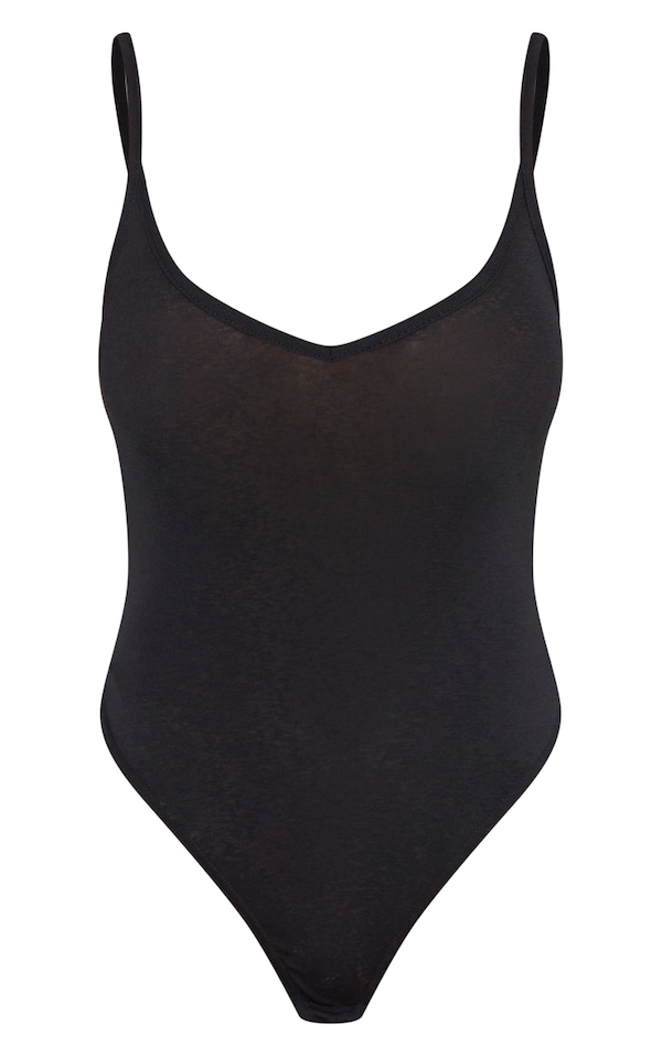 Body Noir En Mesh Dévoré À Détail Bonnets | PrettyLittleThing FR