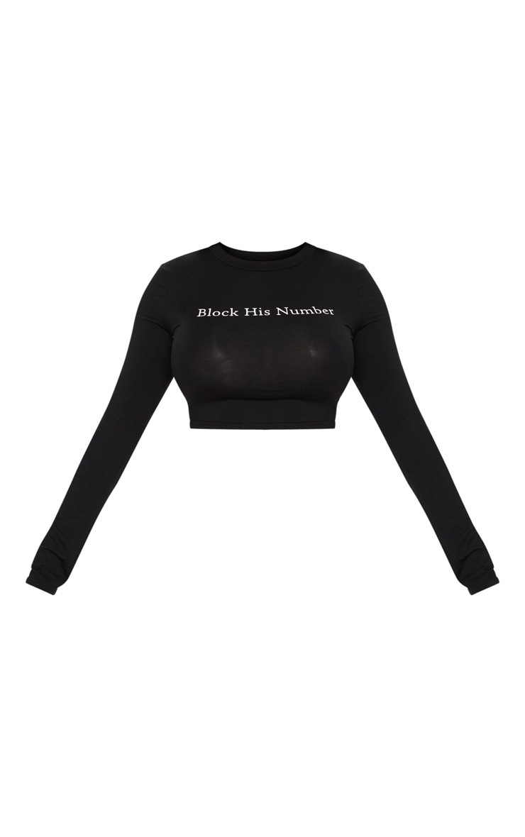 Black Block His Number Top | Tops | PLT