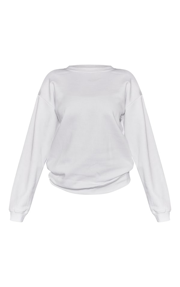 White Oversized Fitting Sweatshirt | PrettyLittleThing USA