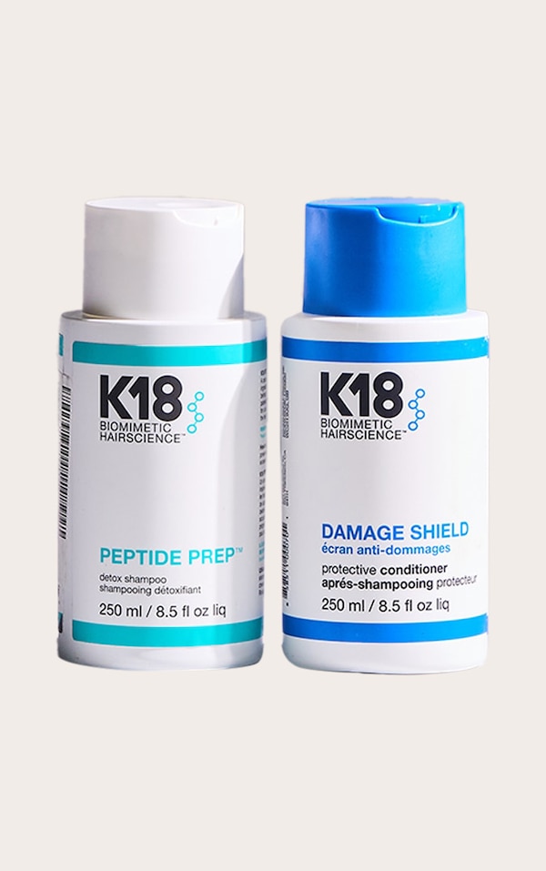 K18 Peptide Detox Shampoo & Damage Shield Conditioner Bundle (Worth £78) | Beauty | PLT