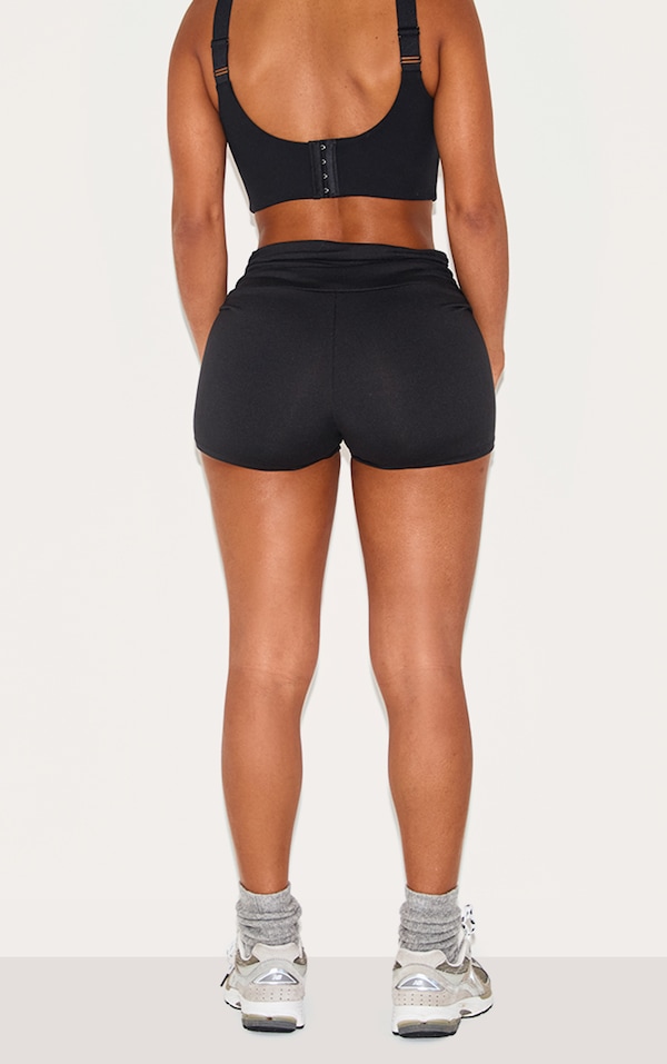Shape Black Active Ruched High Waist Cycle Shorts | Shape | PLT