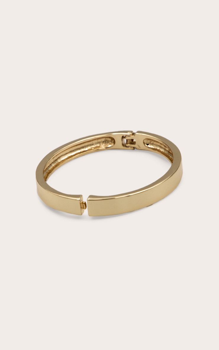 Gold Chunky Clasp Bangle | Accessories | PLT