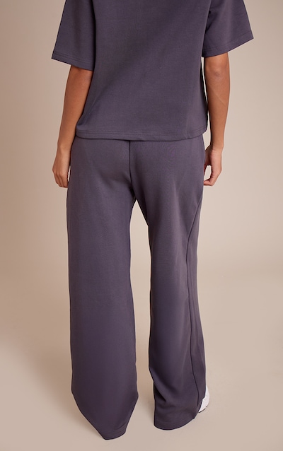 Tall Navy Interlock Wide Leg Joggers | Tall | PLT