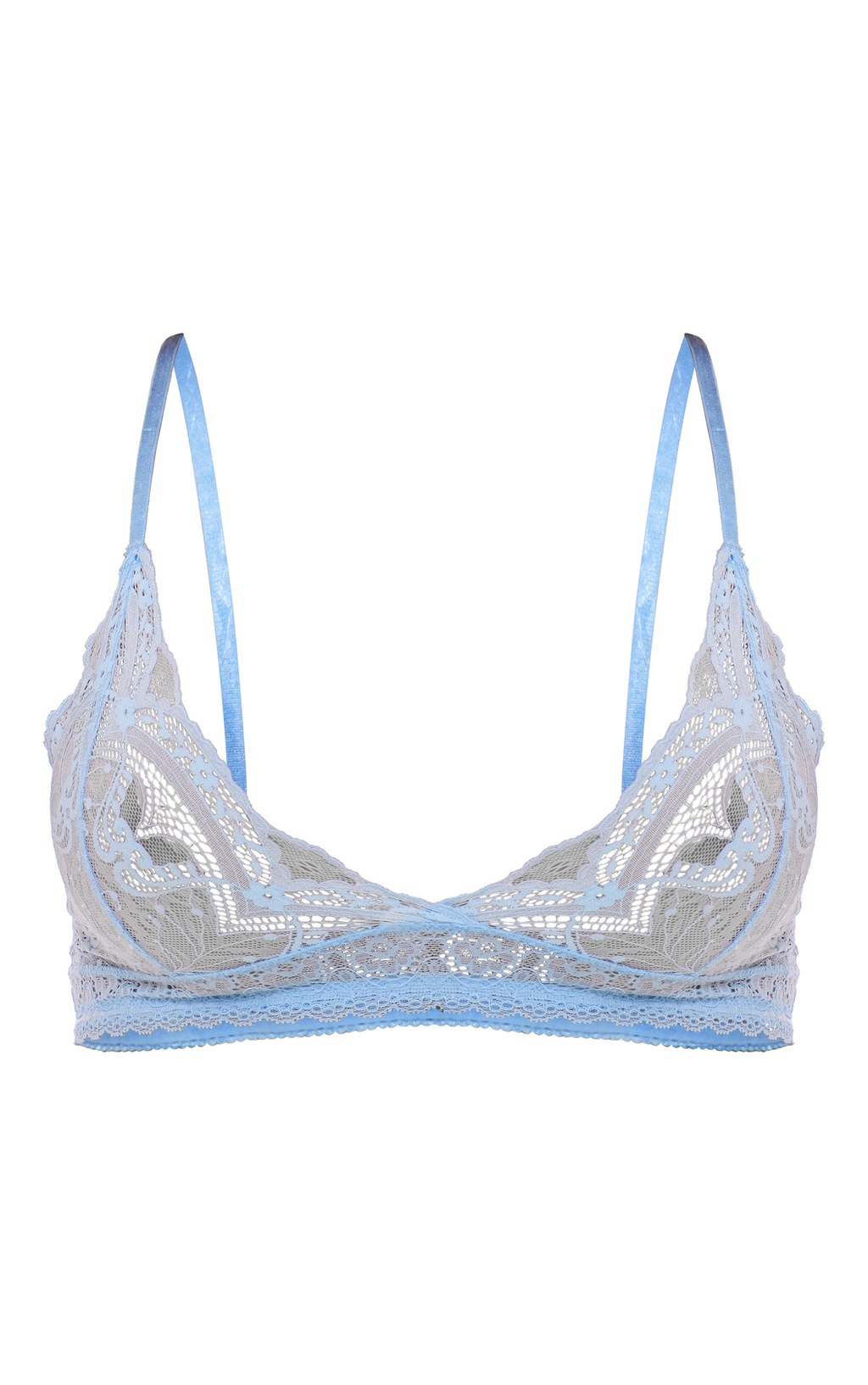 Baby Blue Triangle Lingerie Bralette | Lingerie & Nightwear ...