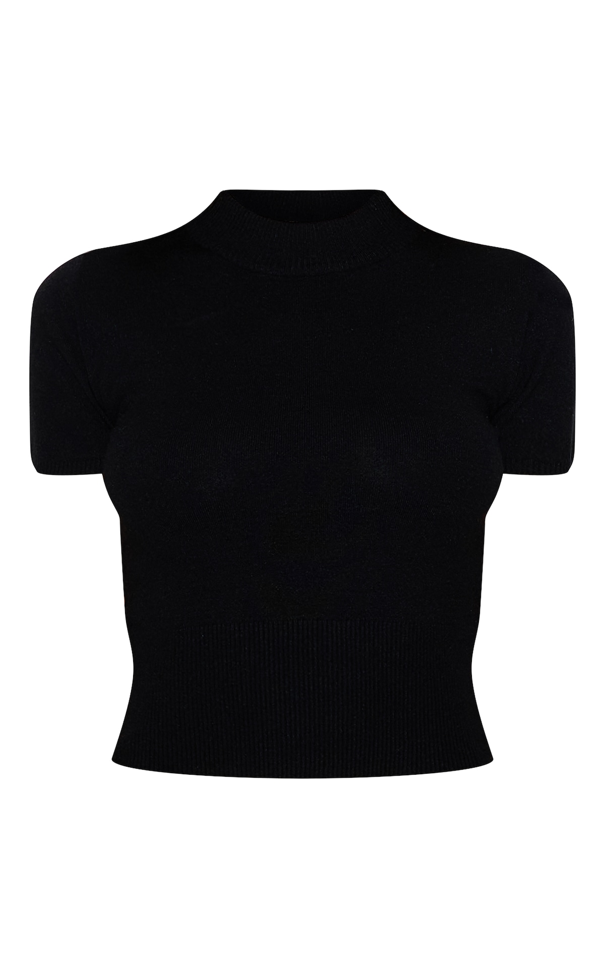 Black Basic Knit T Shirt | Knitwear | PLT AUS