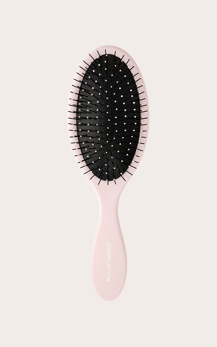 Brushworks Professional Oval Detangling Hair Brush - Pink | Beauty | PLT