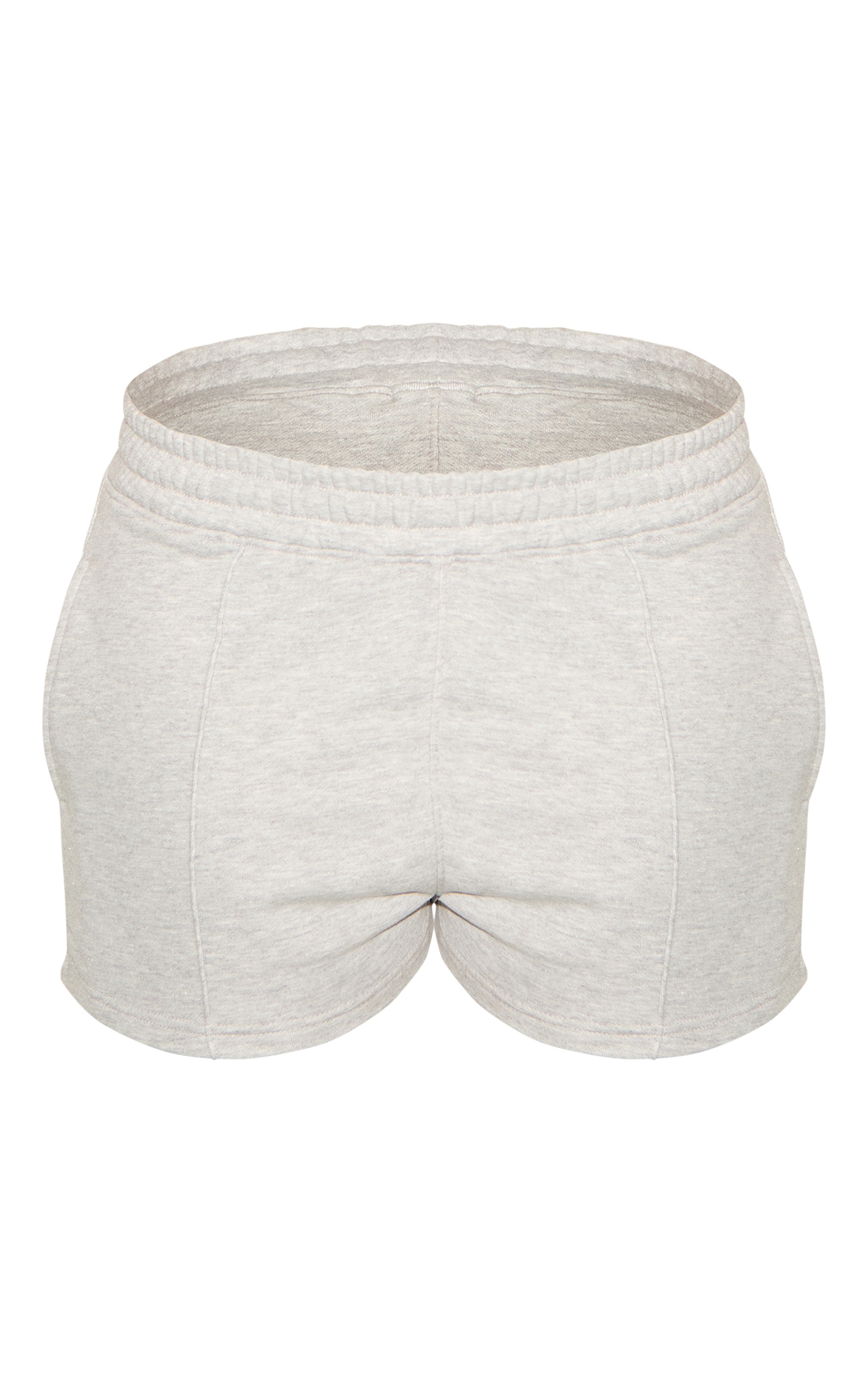 Shape Grey Marl Highwaisted Pin Tuck Sweat Shorts | Shape | PLT