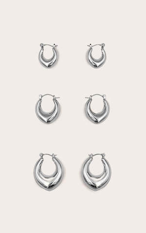 Silver Huggie Hoop Multipack | Accessories | PrettyLittleThing AUS