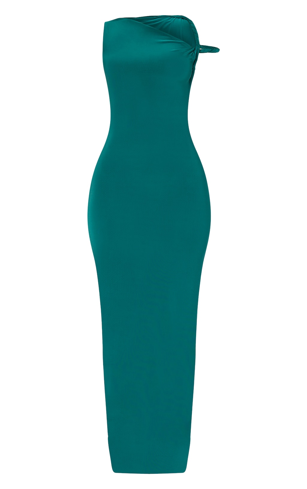 Petite Emerald Green Twist Shoulder Maxi Dress | Petite | PLT