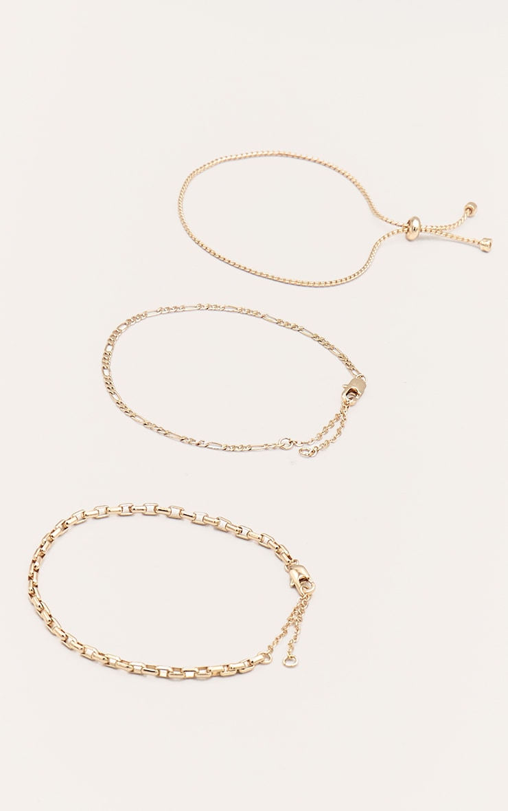 Gold Delicate Chain Assorted Multipack Bracelets | Accessories ...